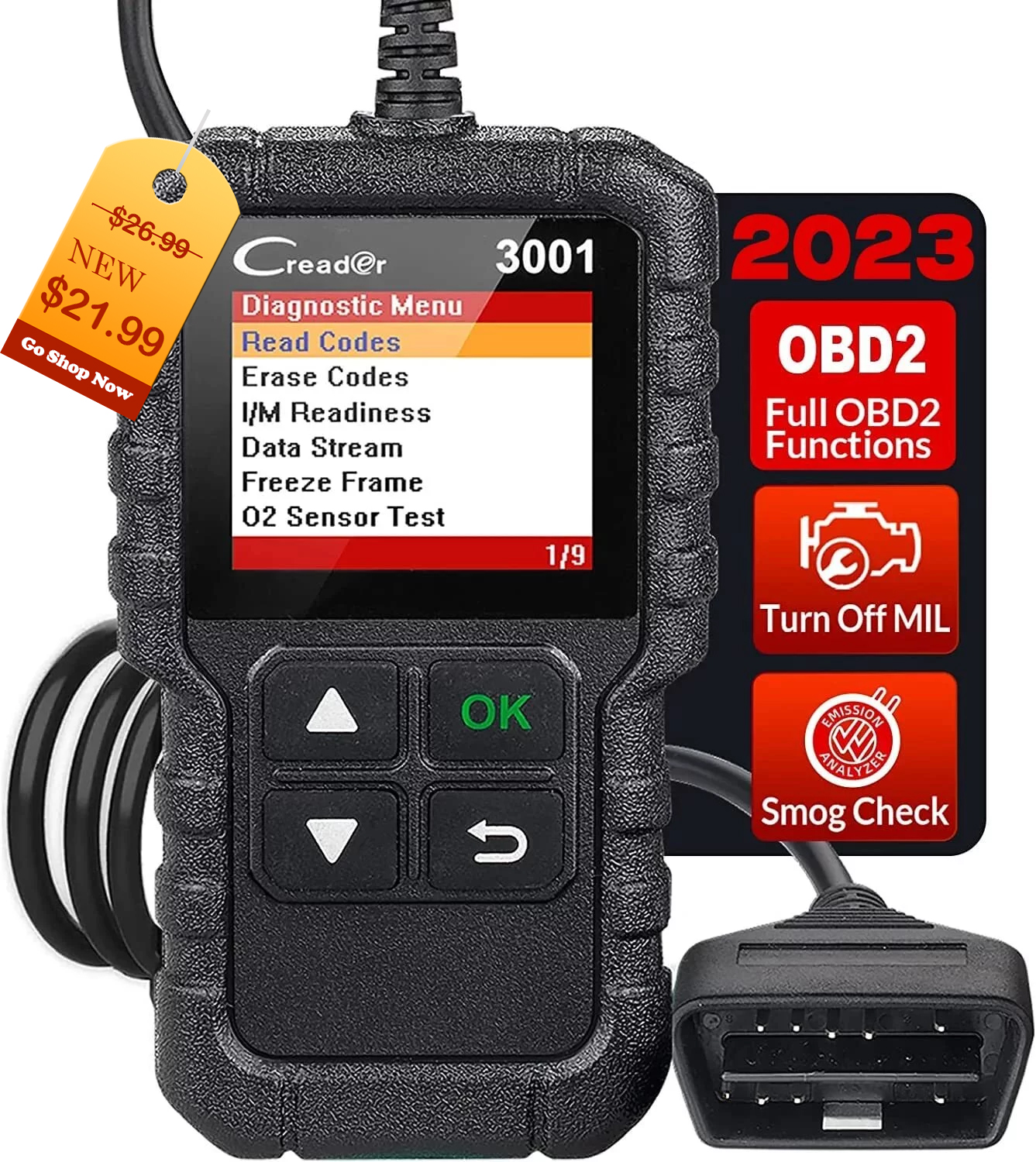 Performance Tool W2976 OBDII Multilingual Scan Tool - Walmart.com