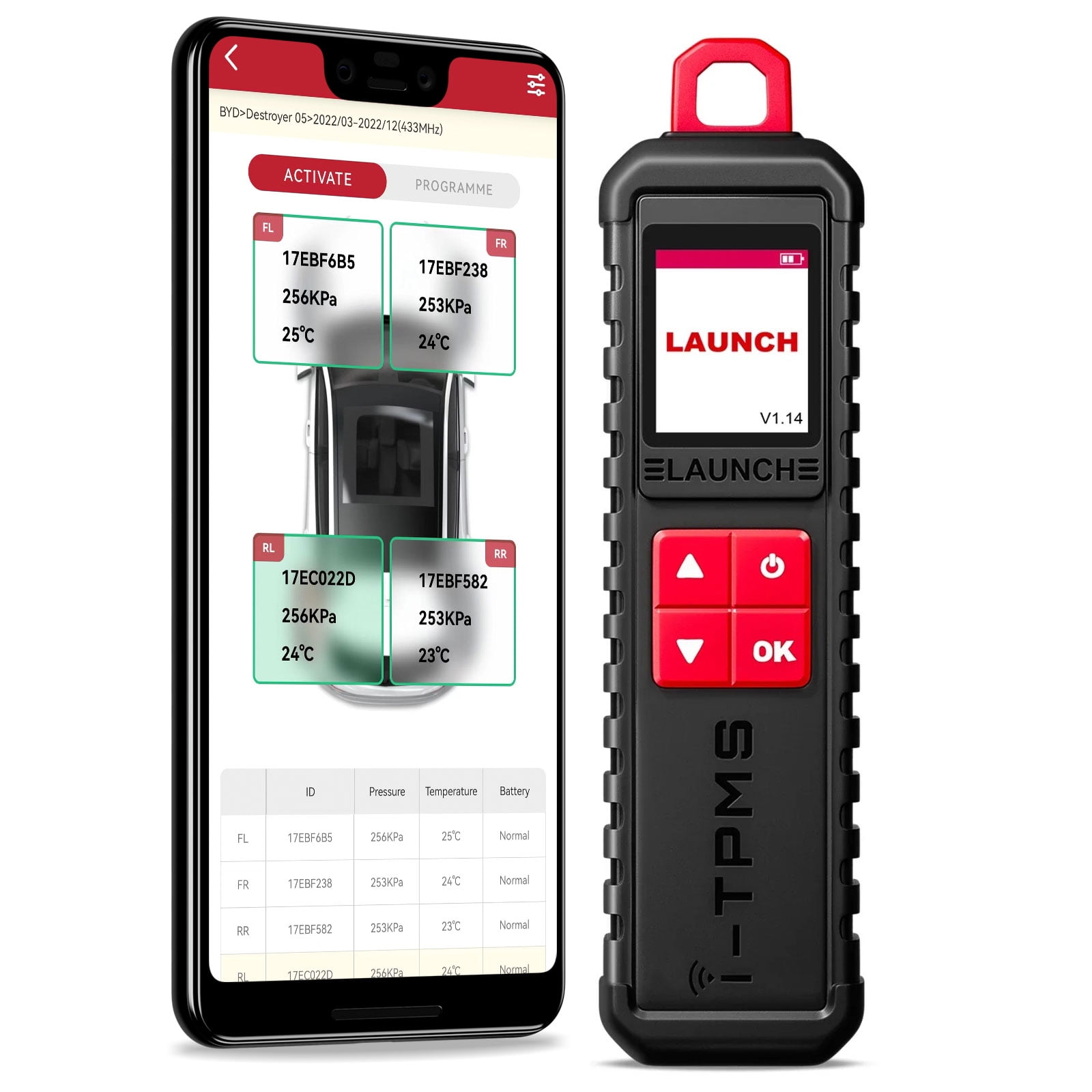 LAUNCH X-431 i-TPMS Handheld TPMS Service Tool Upgrade of TSGUN Work with X-431 Scanner or i ...