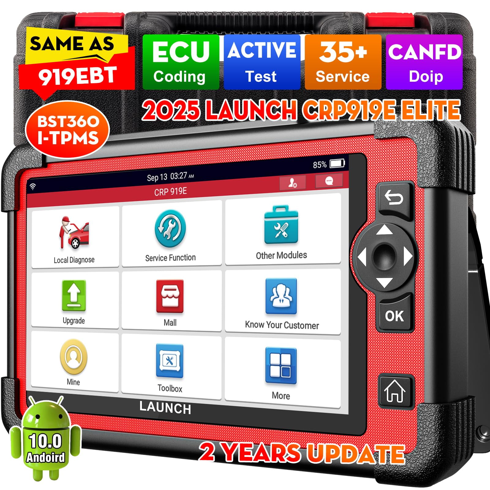 LAUNCH X431 CRP919E Elite OBD2 Scanner, 2025 New Bidirectional Scan ...