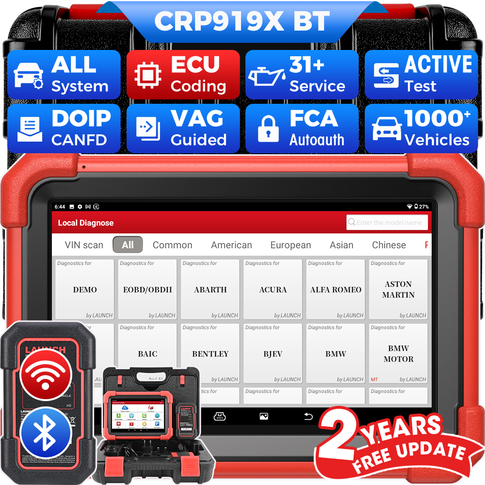 Launch X431 VII+ (CRP123) OBD2 Scanner Creader Car Diagnostic Code ...