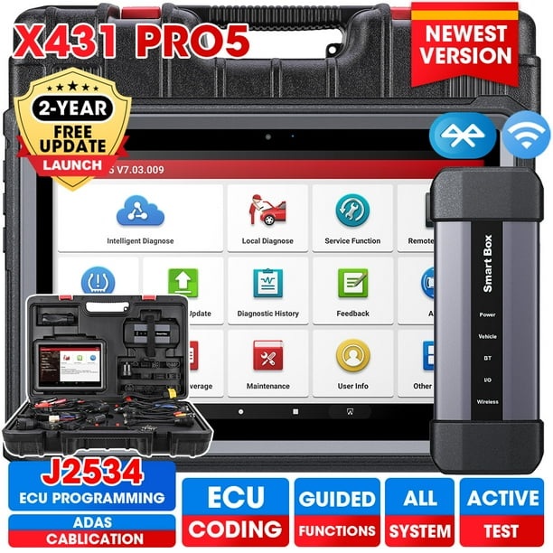 LAUNCH X431 PRO5 Elite Car Diagnostic Scan Tool J2534 Re, Online , 50 ...