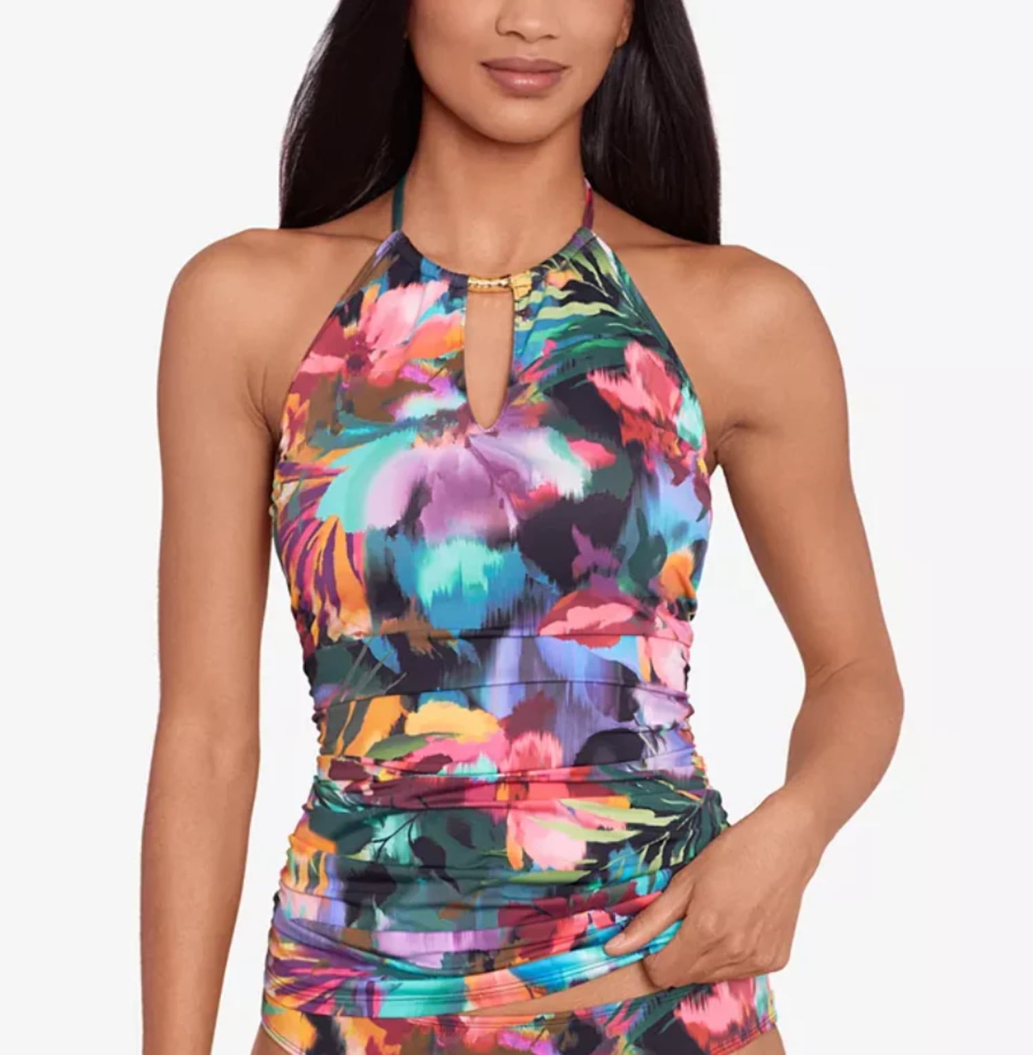 LAUREN RALPH LAUREN High-Neck Halter Tankini Top - Walmart.com