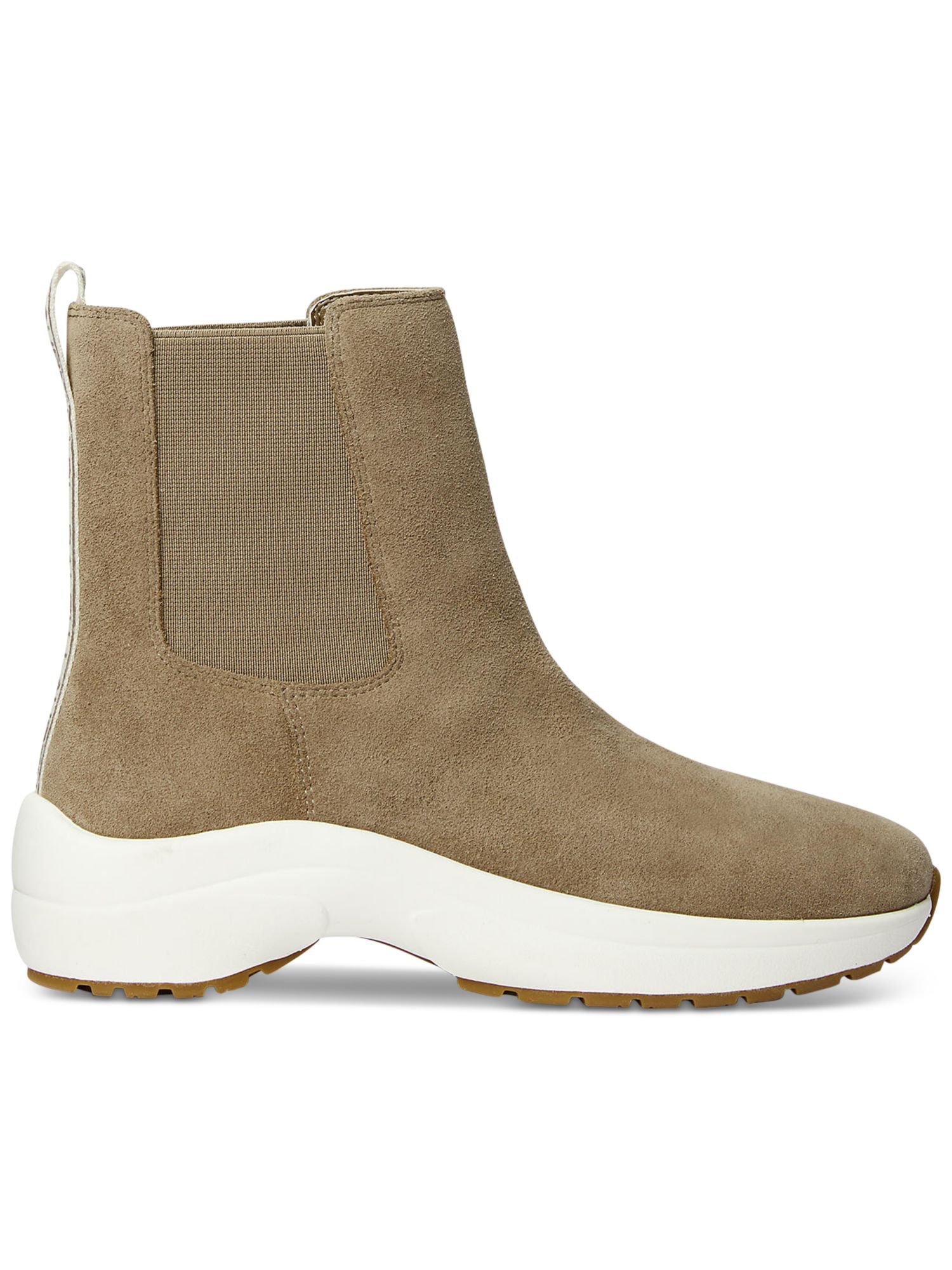 Lauren Ralph Lauren Women's Grey Beige Leather Boots, Color Block ...