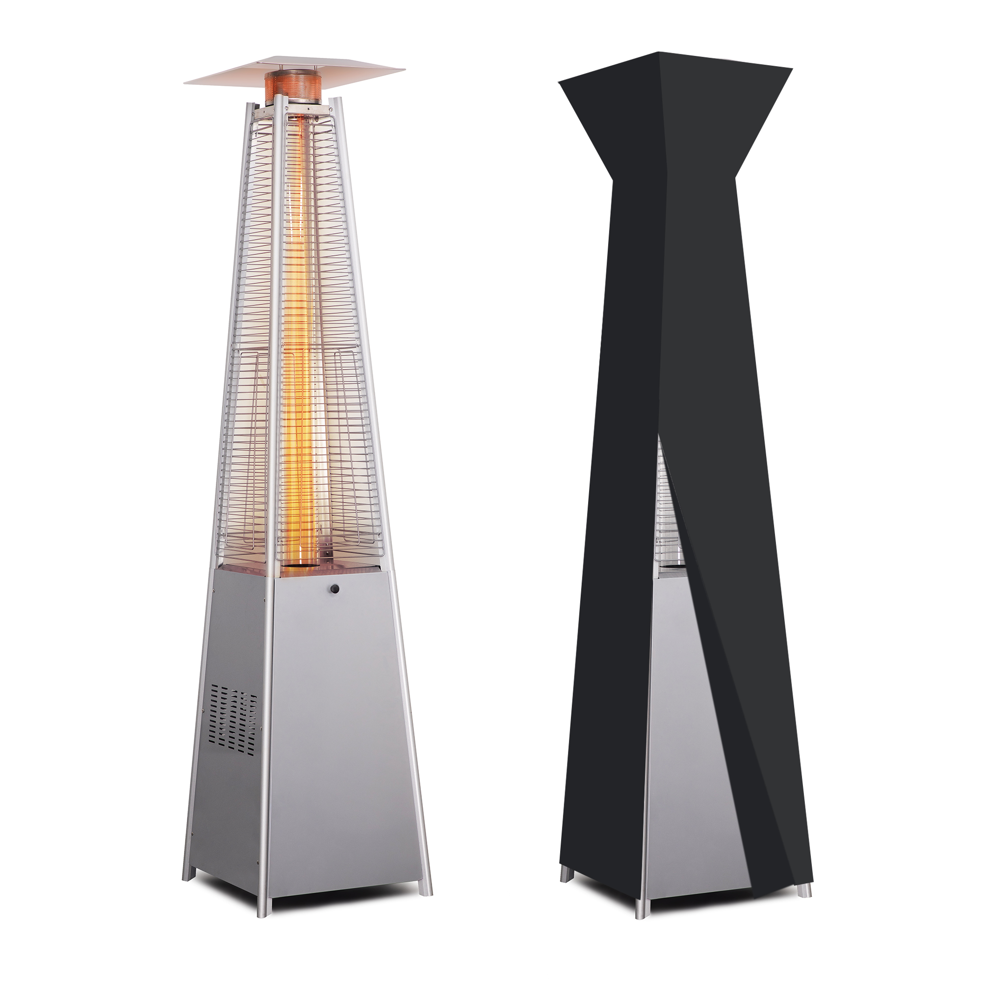 MoNiBloom 41,000 BTU Propane Patio Heater Outdoor Freestanding Heater ...