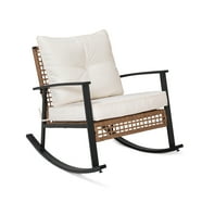 Rimax Casual White Resin Rocking Chair - Walmart.com