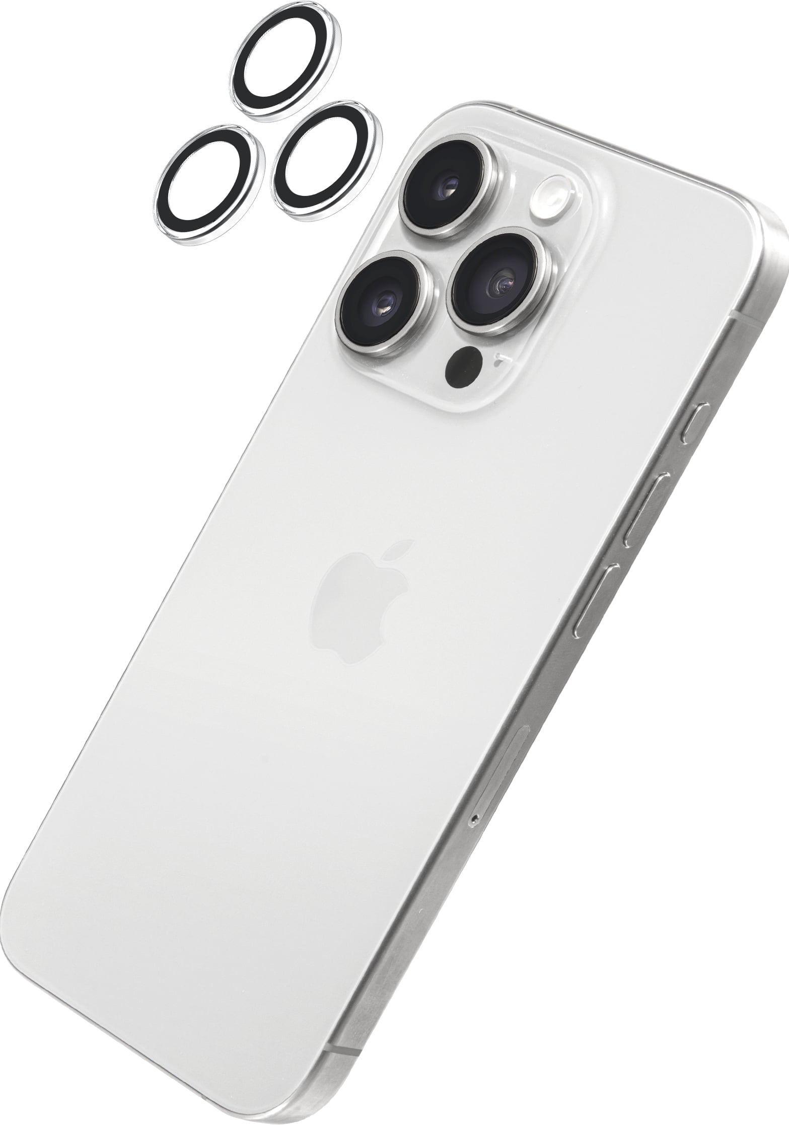 LAUT PRIME GLASS Camera Ring Protector for iPhone 16 Pro / 16 Pro Max ...