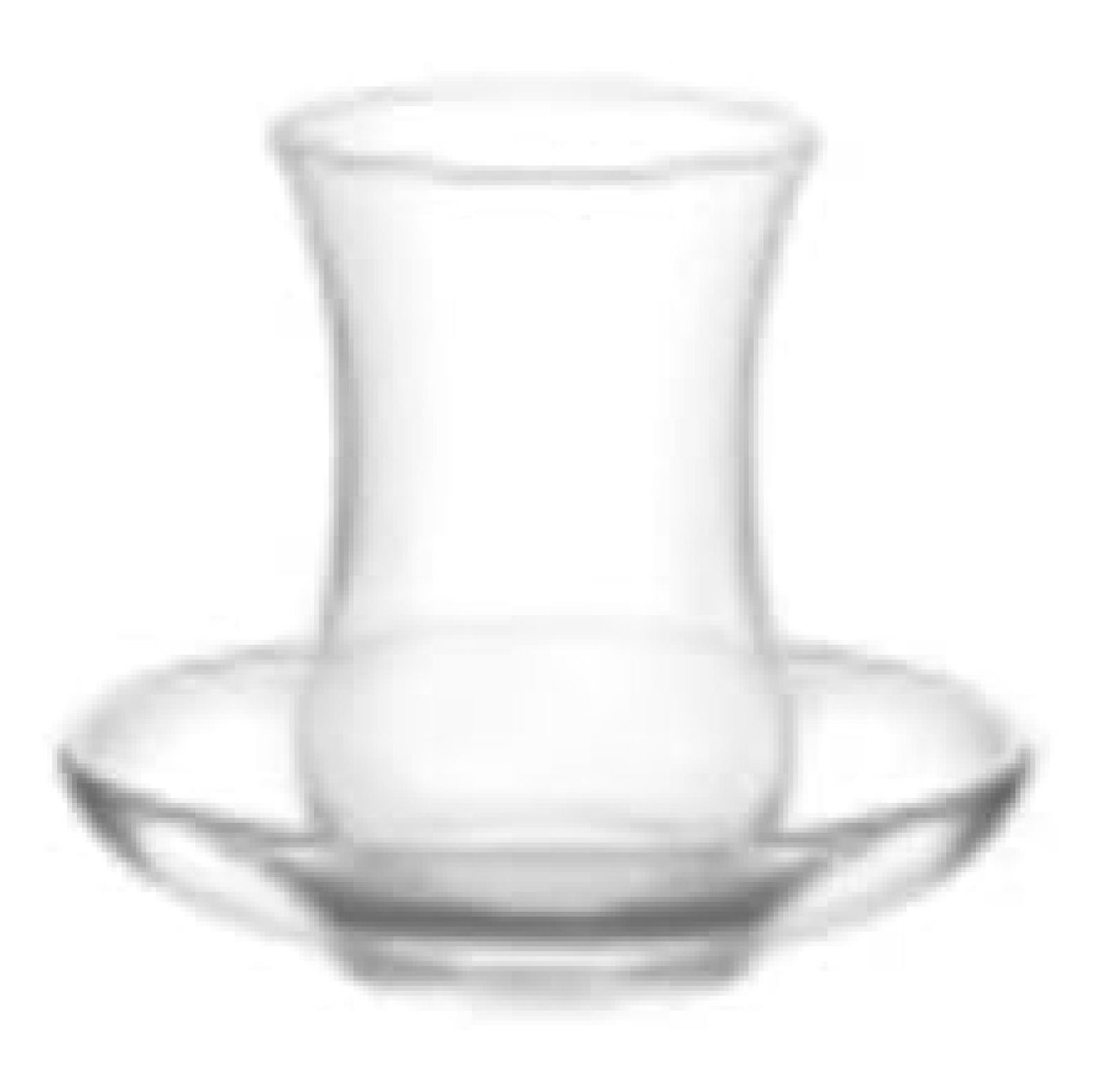 LAV Turkish Tea Glasses and Saucers | Beautiful Glass Teacups, 4 Ounce ...