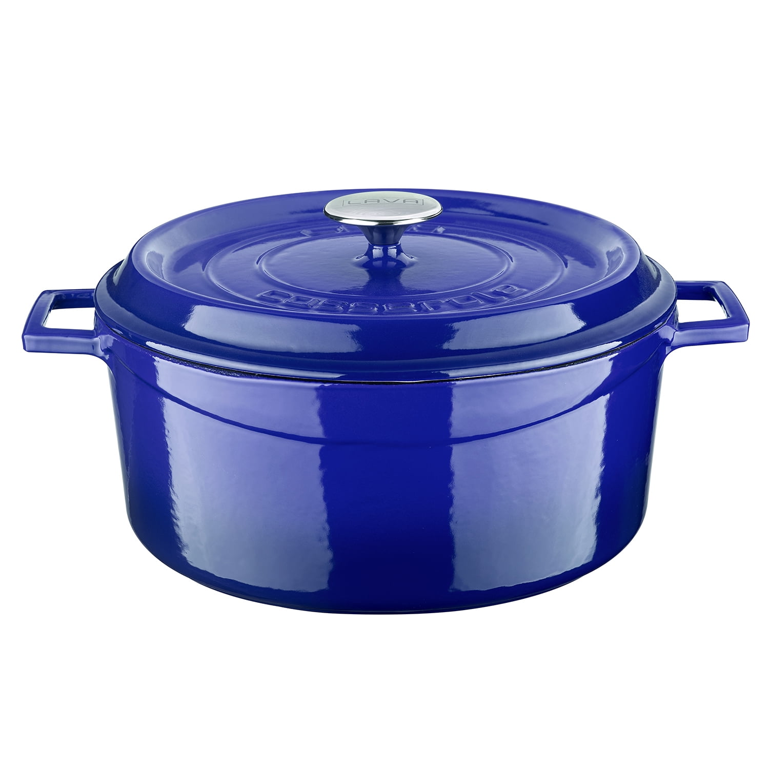 LAVA Heavy Enamel Coated 10 Quarts Cast Iron Dutch Oven, Multipurpose ...