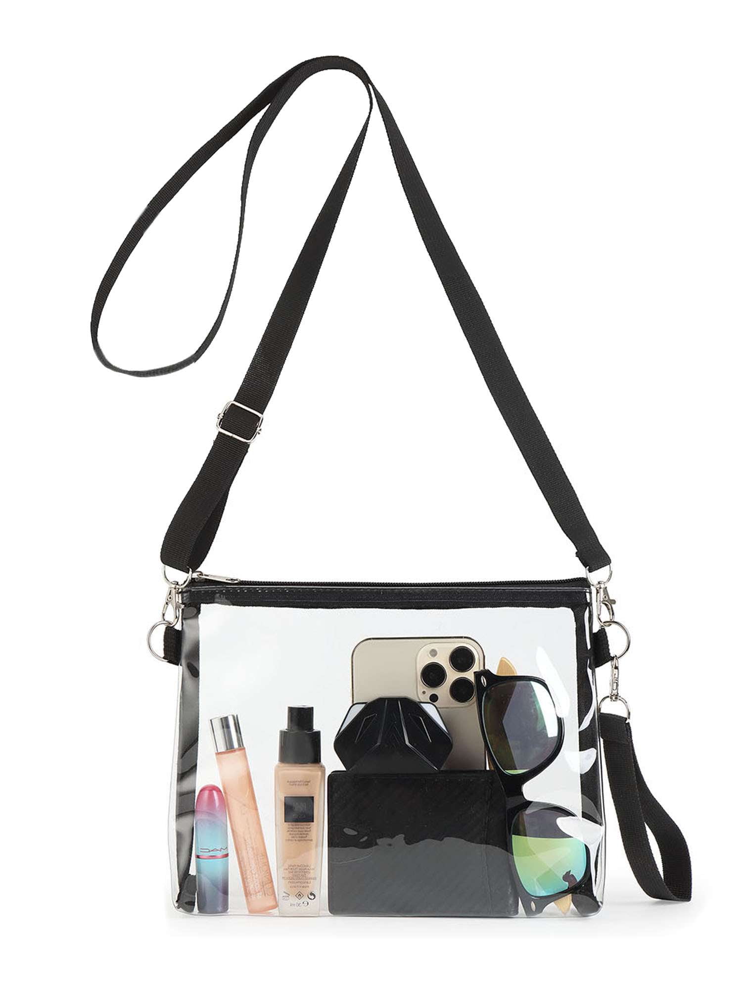 LAVA Clear Crossbody Purses Stadium Approved Clear Shoulder Bags for ...