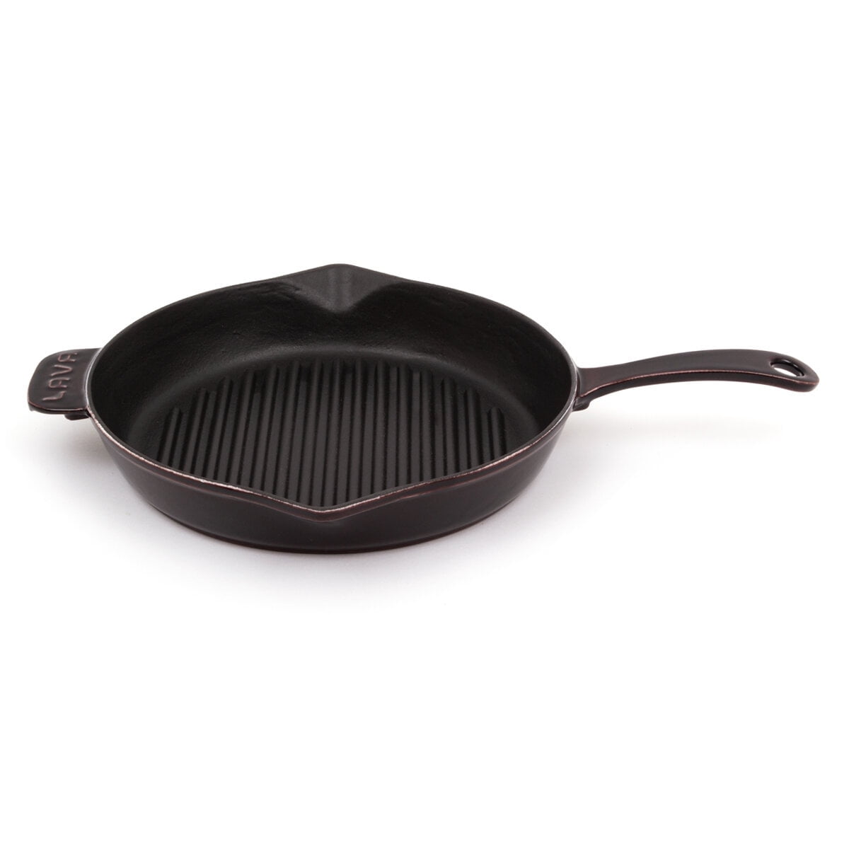 LAVA Enameled Cast Iron Grill Pan, Pre-Seasoned, Cast Iron Skillet, 11 ...