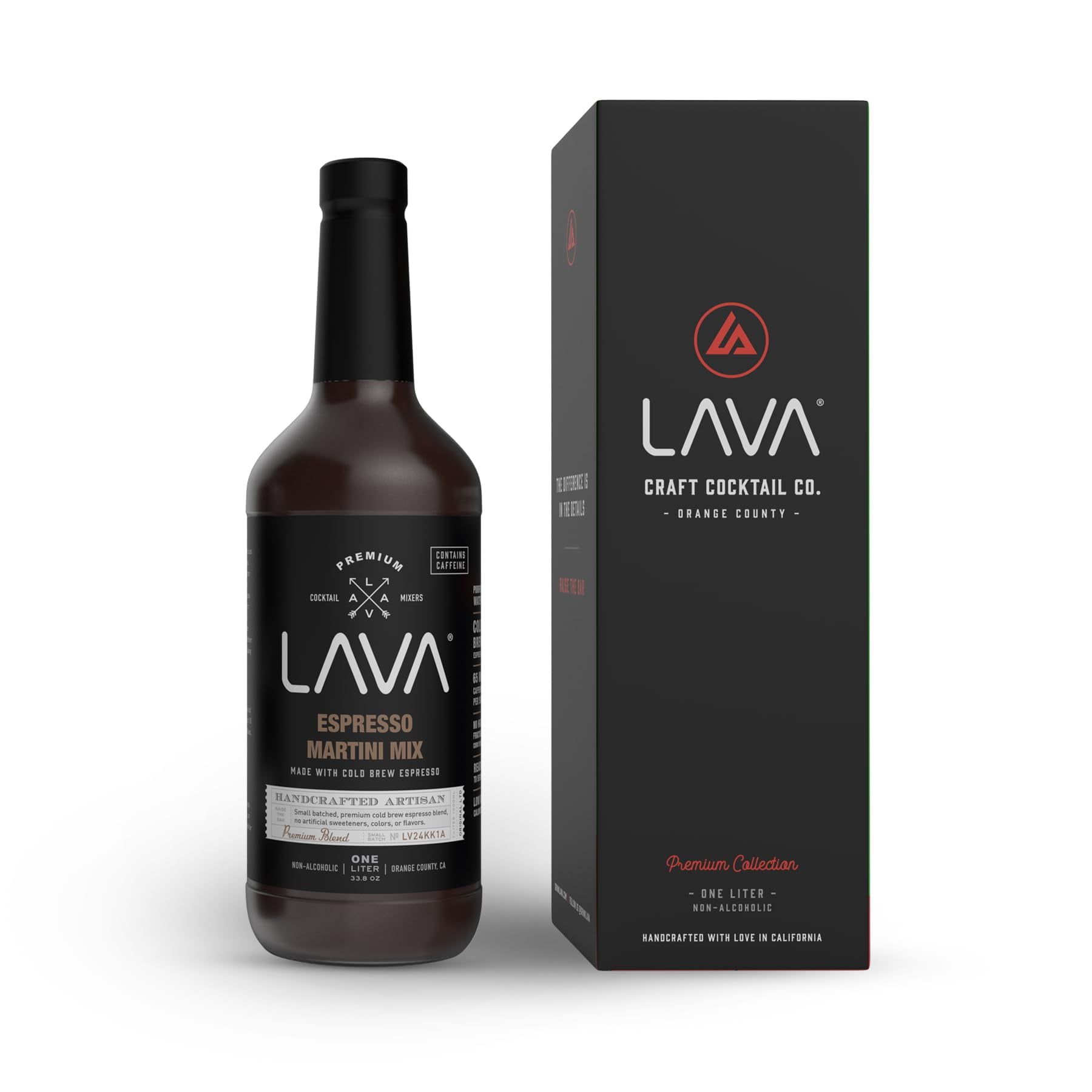 LAVA Premium Espresso Martini Mix, Cold Brew Espresso, 65mg Caffeine ...