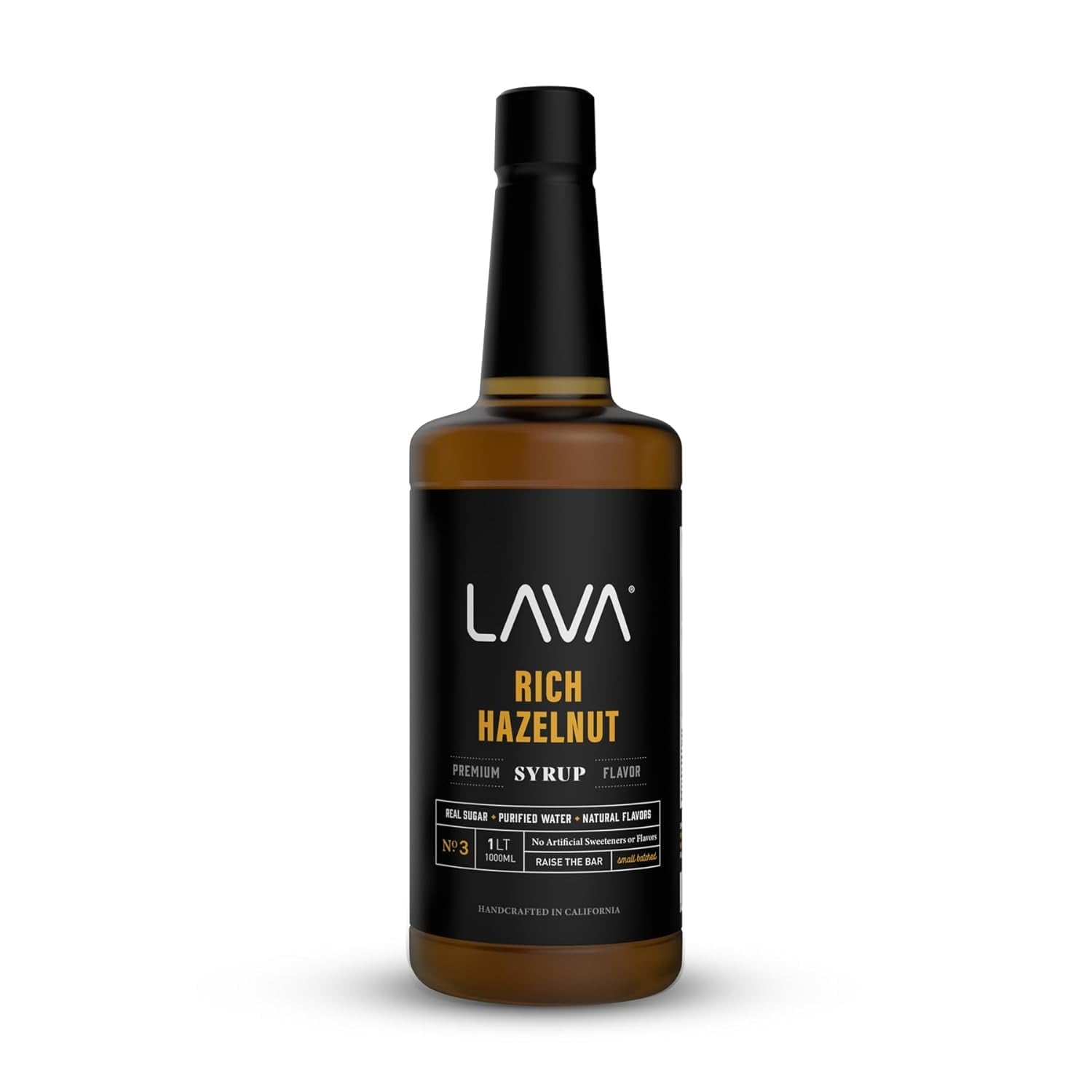 LAVA Premium 33.8oz Hazelnut Syrup, Natural Coffee Flavoring Sweetener ...