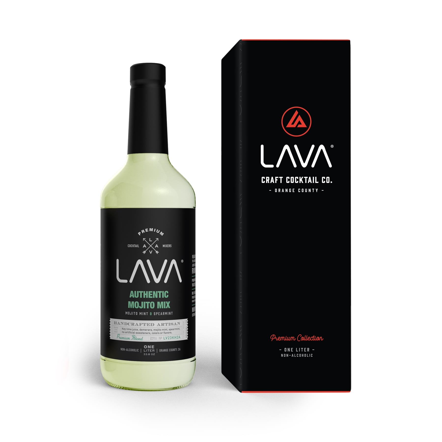 LAVA Premium Mojito Mix, Handcrafted, Real Lime Juice, Mint, Sugar ...