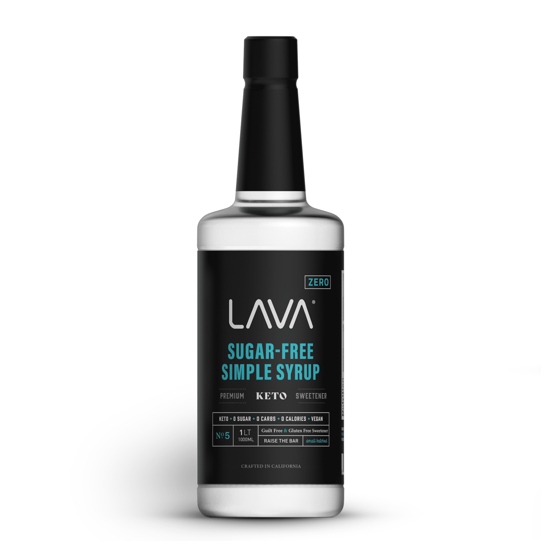 LAVA Premium Sugar-Free Simple Syrup, 33.8oz Bottle - Suitable for Keto & Vegan Diets - Walmart.com