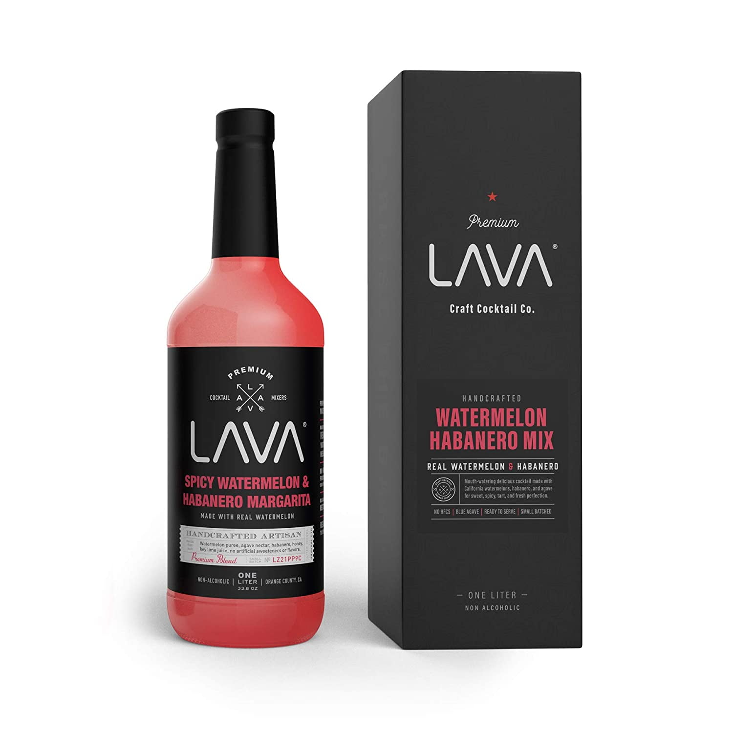 LAVA Premium Organic Margarita Mix, Spicy Watermelon Habanero, No ...