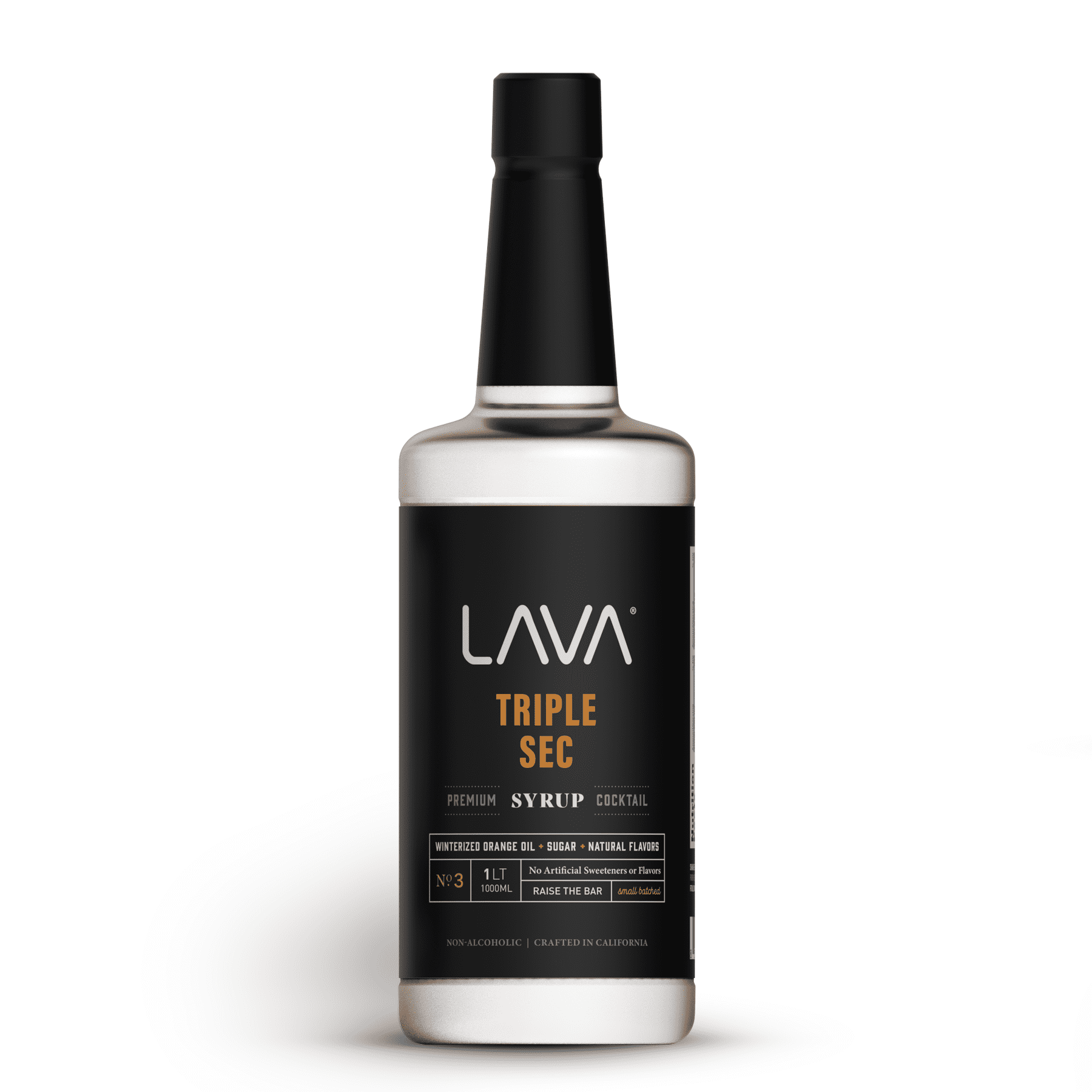 LAVA Premium Triple Sec, 33.8oz, 100% Sugar-Based, Orange Flavored ...