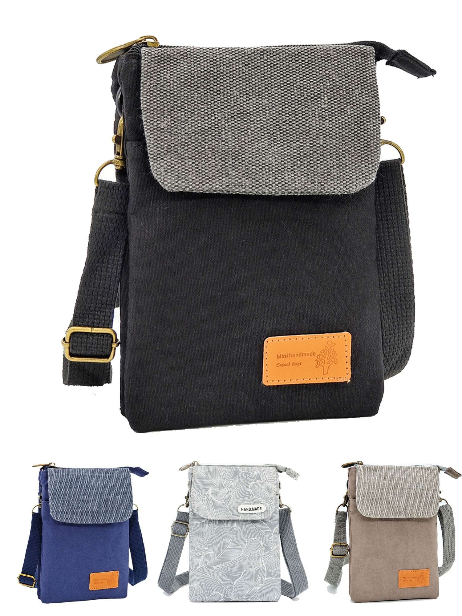 LAVA Small Crossbody Phone Purse for Women Men Waterproof Canvas ...