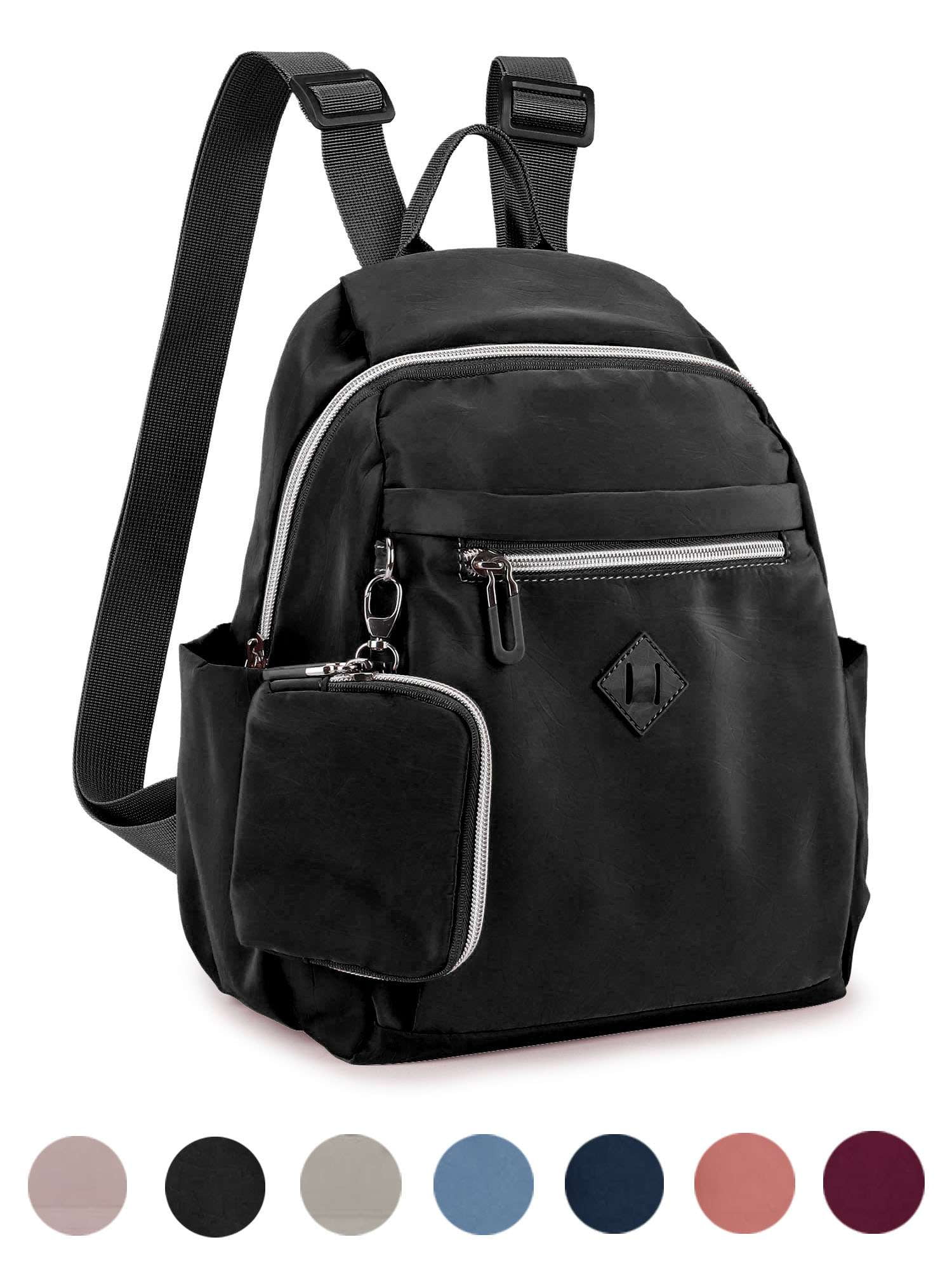 LAVA Women's Waterproof Mini Nylon Backpack with Work Strap for Travel ...