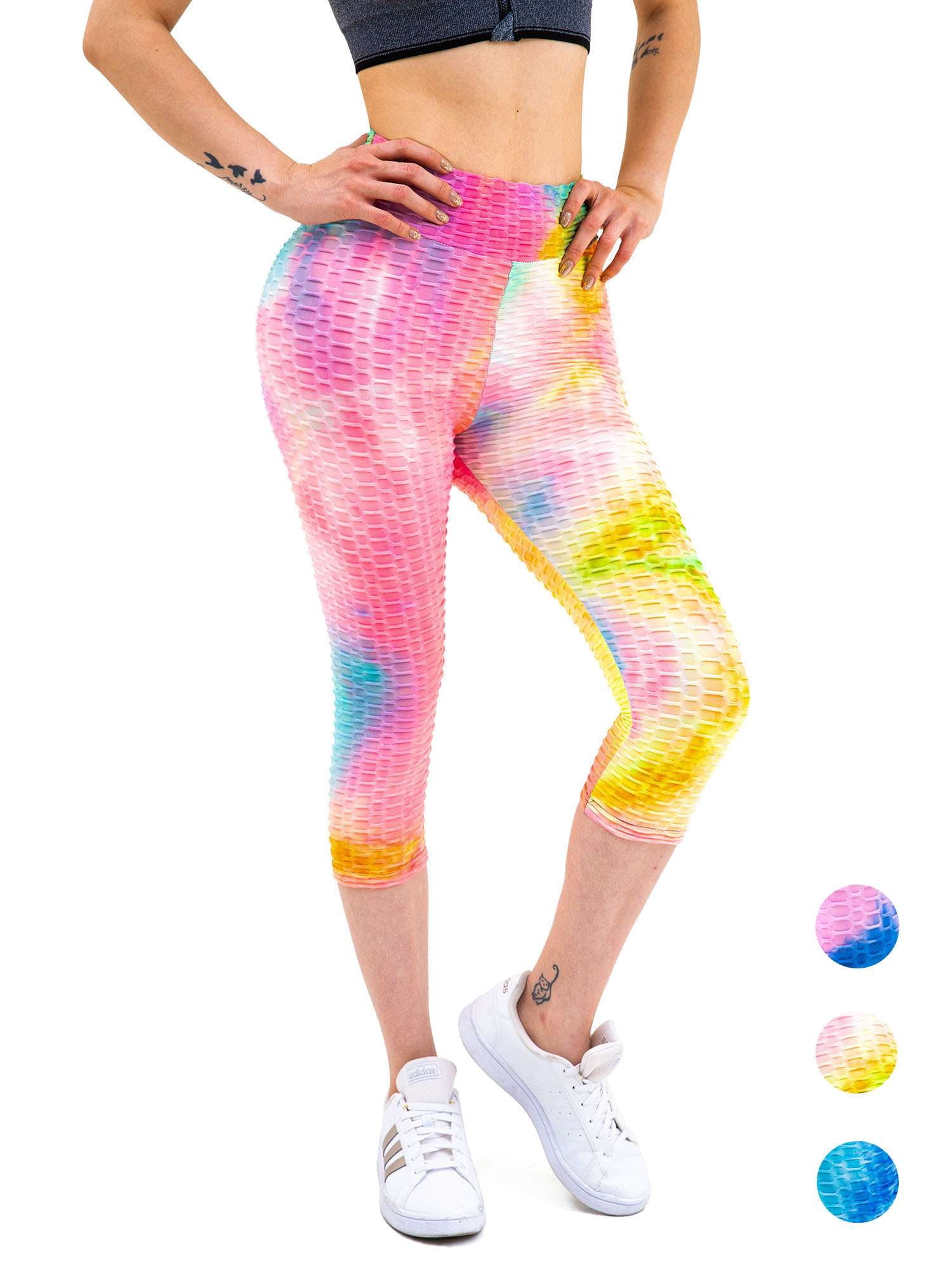 LAVA Tie Dye Leggings for Women High Waisted Butt Lifting Scrunch Yoga ...