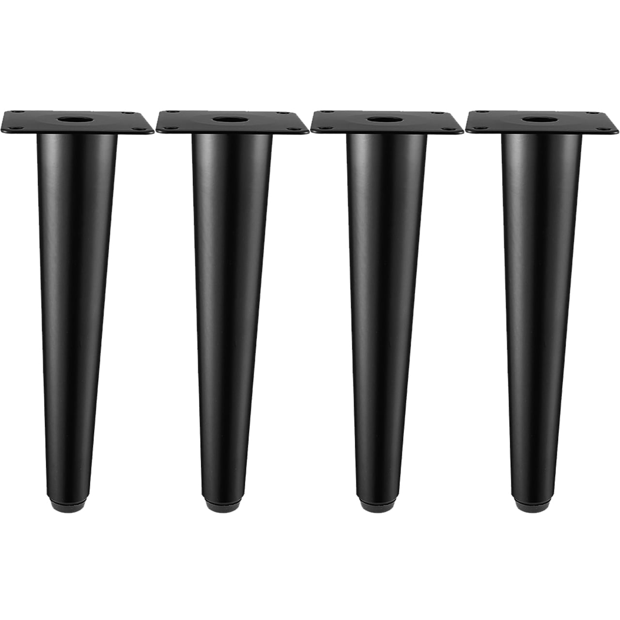 Lavane 12 inch Mid Century Modern Iron Furniture Legs, Set of 4, Black ...
