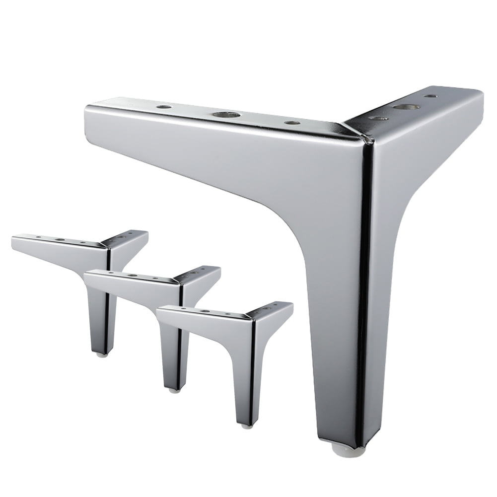 LAVANE 4 Inch / 10 cm Metal Furniture Legs, Set of 4 Modern Iron ...
