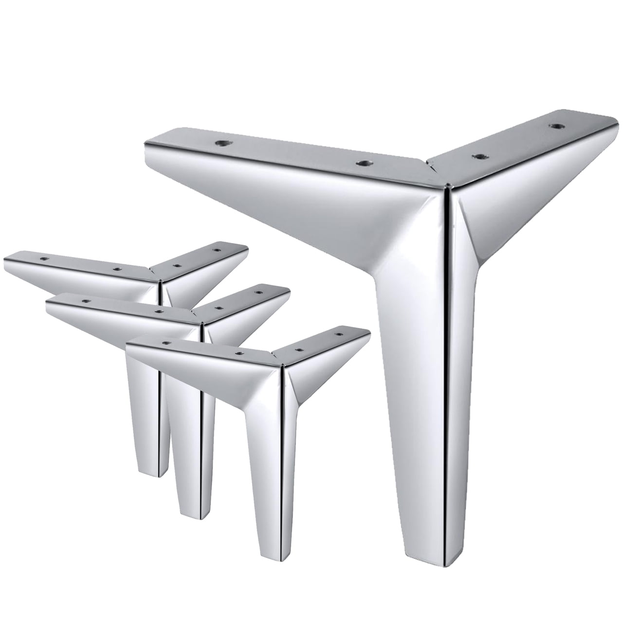 LAVANE 7 Inch / 17 cm Metal Furniture Legs, Set of 4 Modern Iron ...