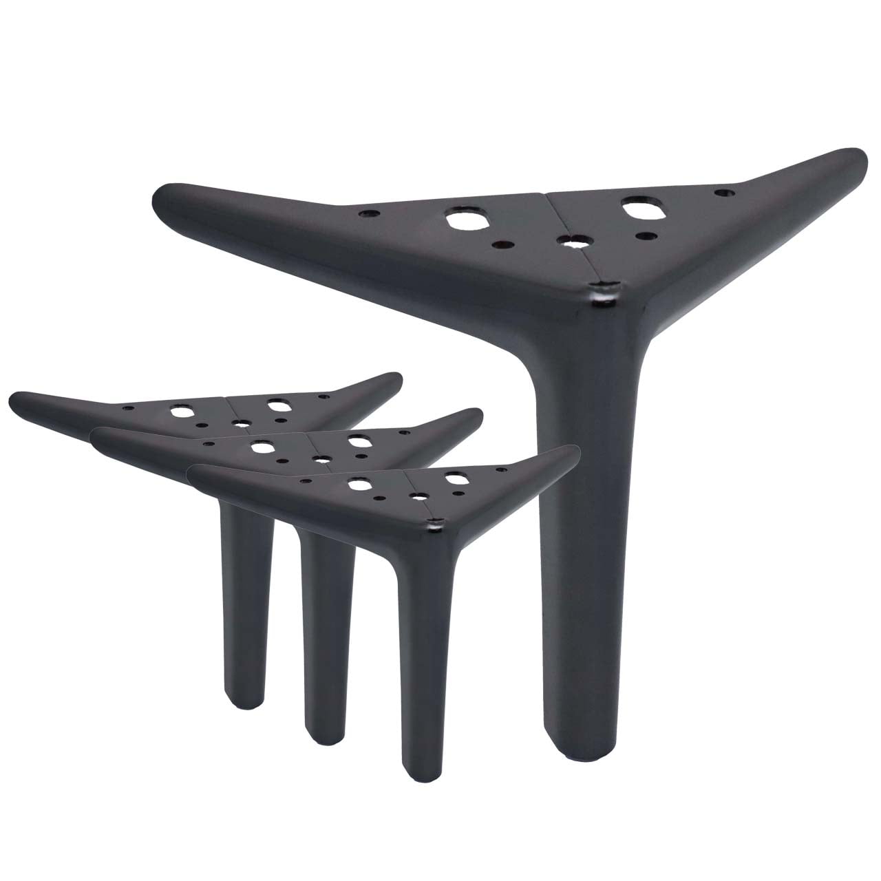 LAVANE 7 Inch / 18 cm Metal Furniture Legs, Set of 4 Modern Iron ...