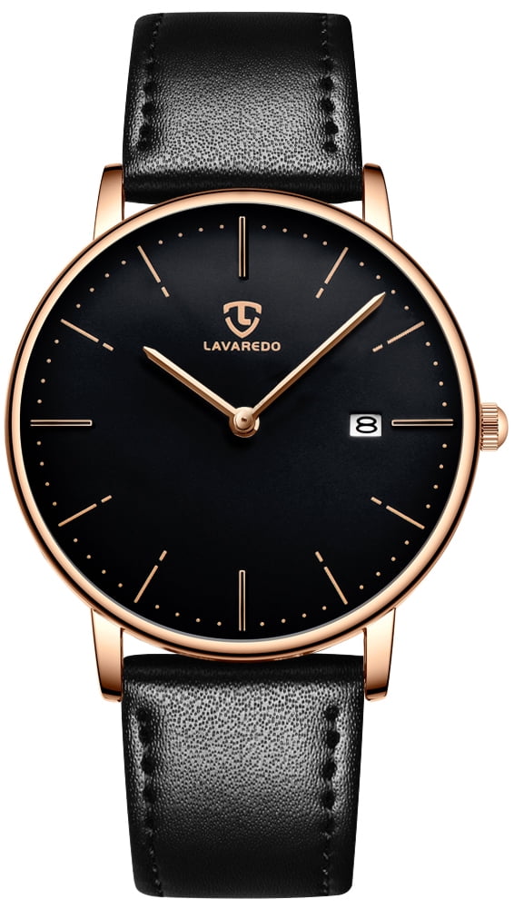 LAVAREDO Men's Watch, Minimalist Quartz, Business Casual, Waterproof ...