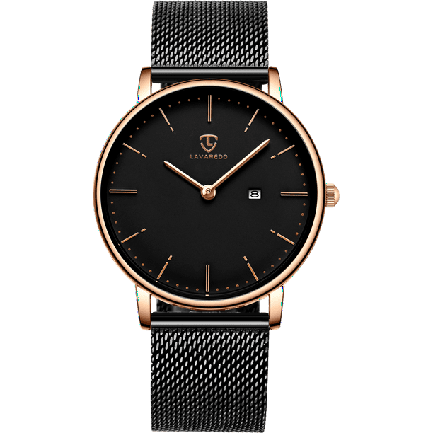 LAVAREDO Mens Watch Minimalist Waterproof Quartz Watches for Men ...