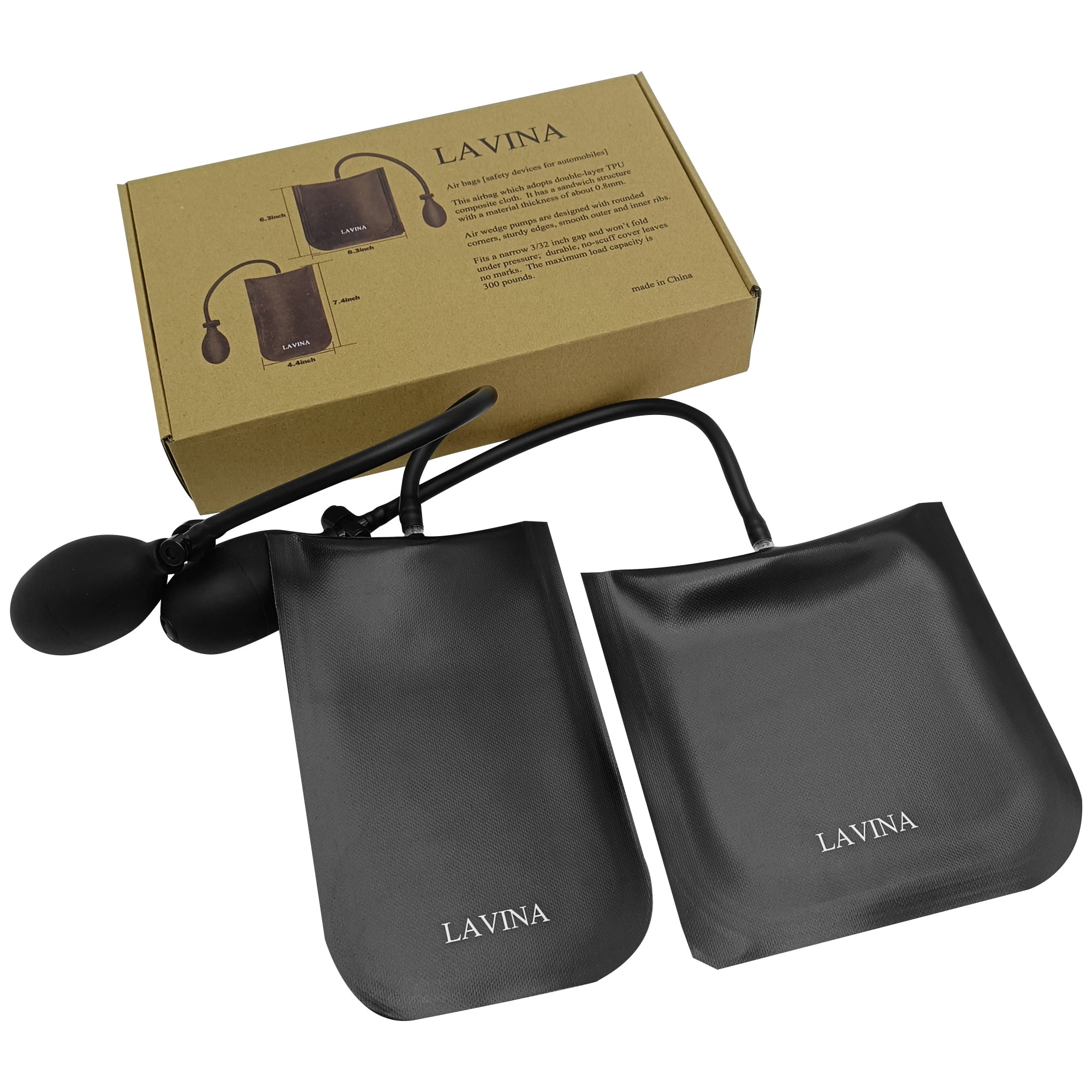 LAVINA 2 Piece Air Wedge Bag Pump - Professional Inflatable Shim Bag ...