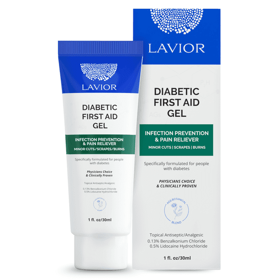 LAVIOR - Diabetic First-Aid Gel (1oz) - Speeds Healing for Cuts ...