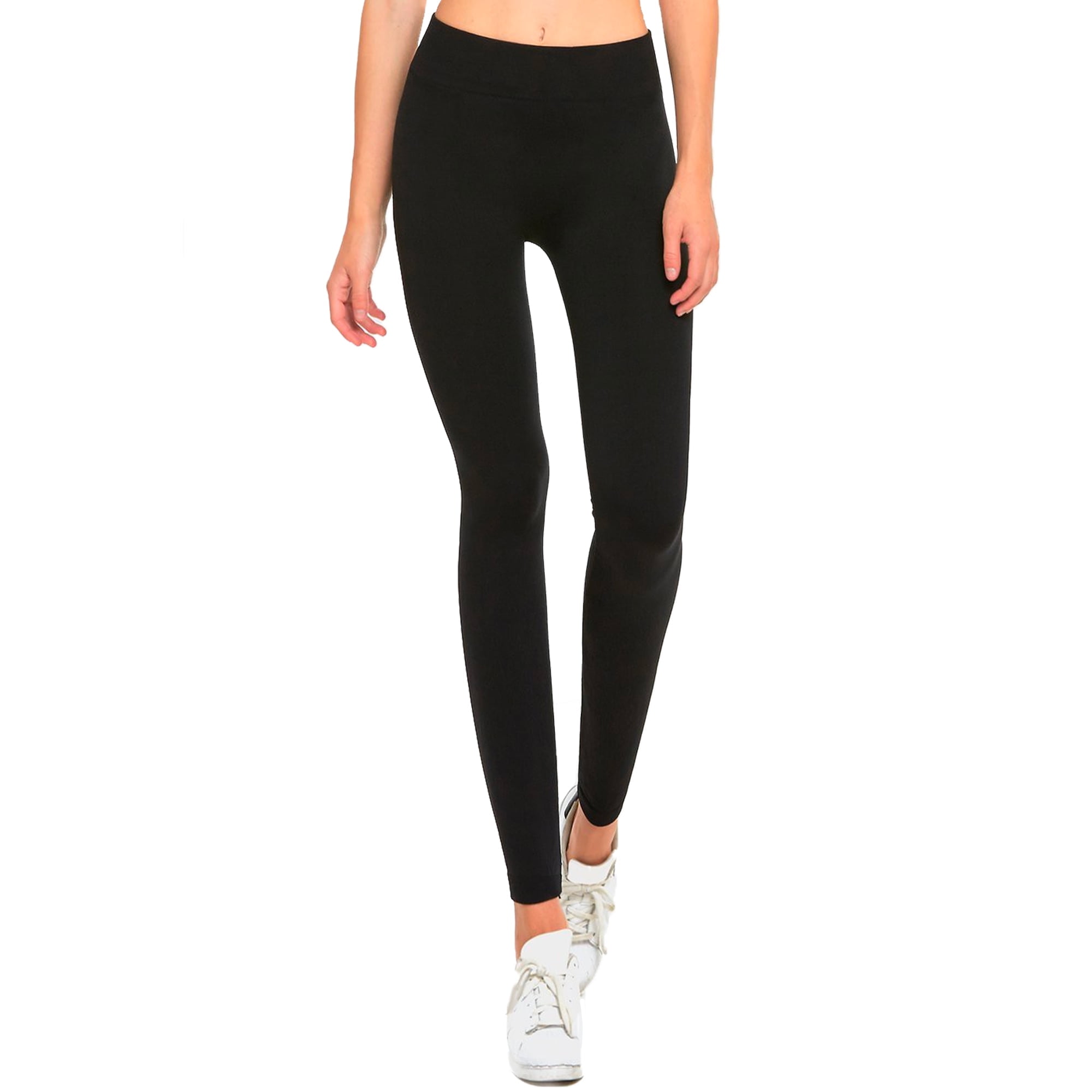LAVRA Women's Cozy High Waisted Fleece Lined Leggings | Thermal Full ...