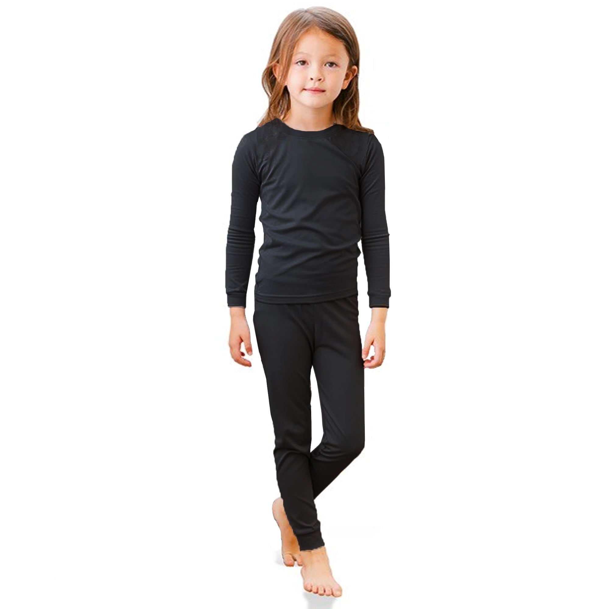 LAVRA Girlâ s Cotton Thermal Sets | Fleece Lined Insulated Long John ...
