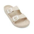 LAVRA Women's EVA Adjustable Buckle Strap No-Heel Summer Sandals ...