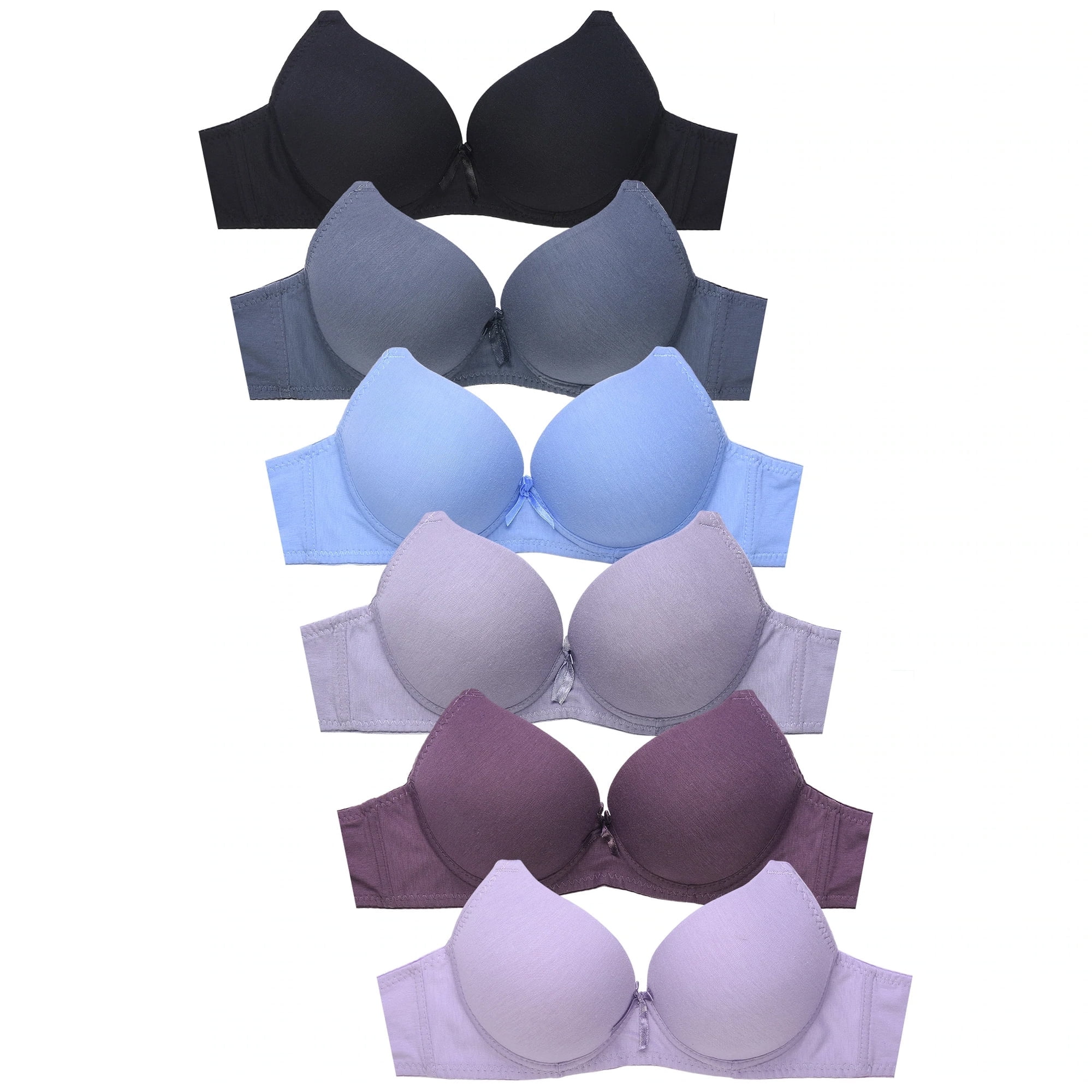 Lavra Women's Push Up Bras, Full Cup, Lace Floral Design, Polyester ...