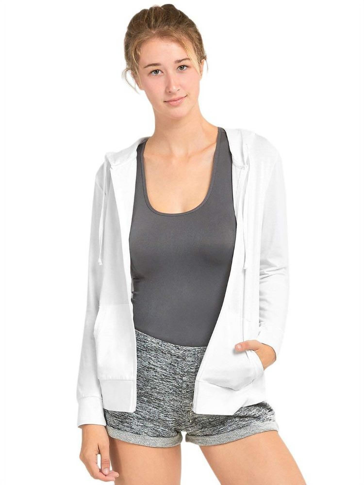 LAVRA Women's Athletic Zip Up Hoodie Light Weight Exercise Jacket ...