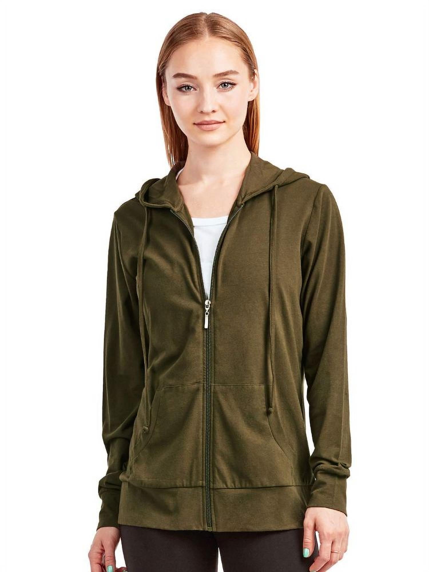 LAVRA Women's Athletic Zip Up Hoodie Light Weight Exercise Jacket ...