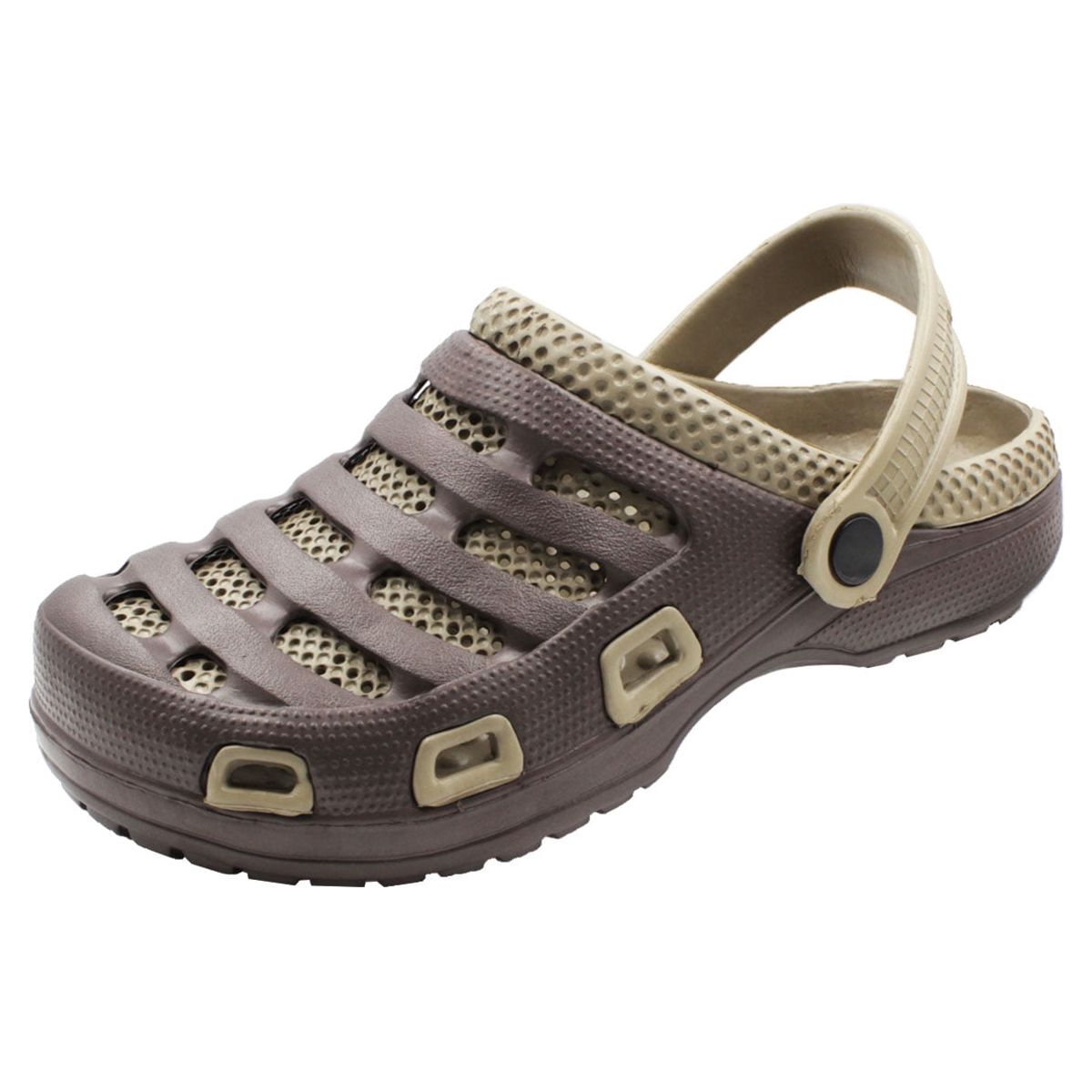 Crocowalk Women's Slider Buckle Sandals Clogs Slip on Flat Shoes Summer ...