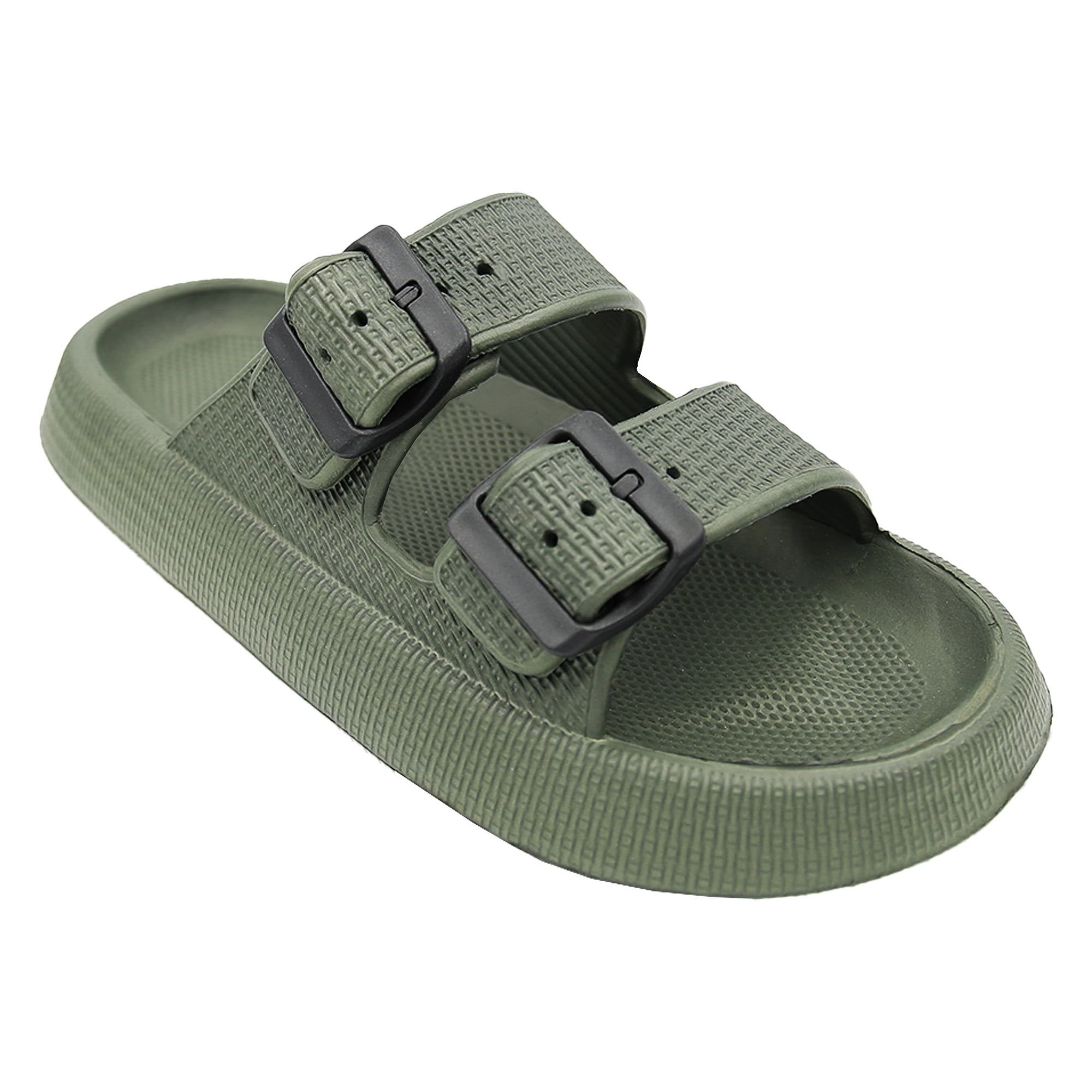 LAVRA Women's Cushion Slip On Sport Water Slide Sandals - Walmart.com