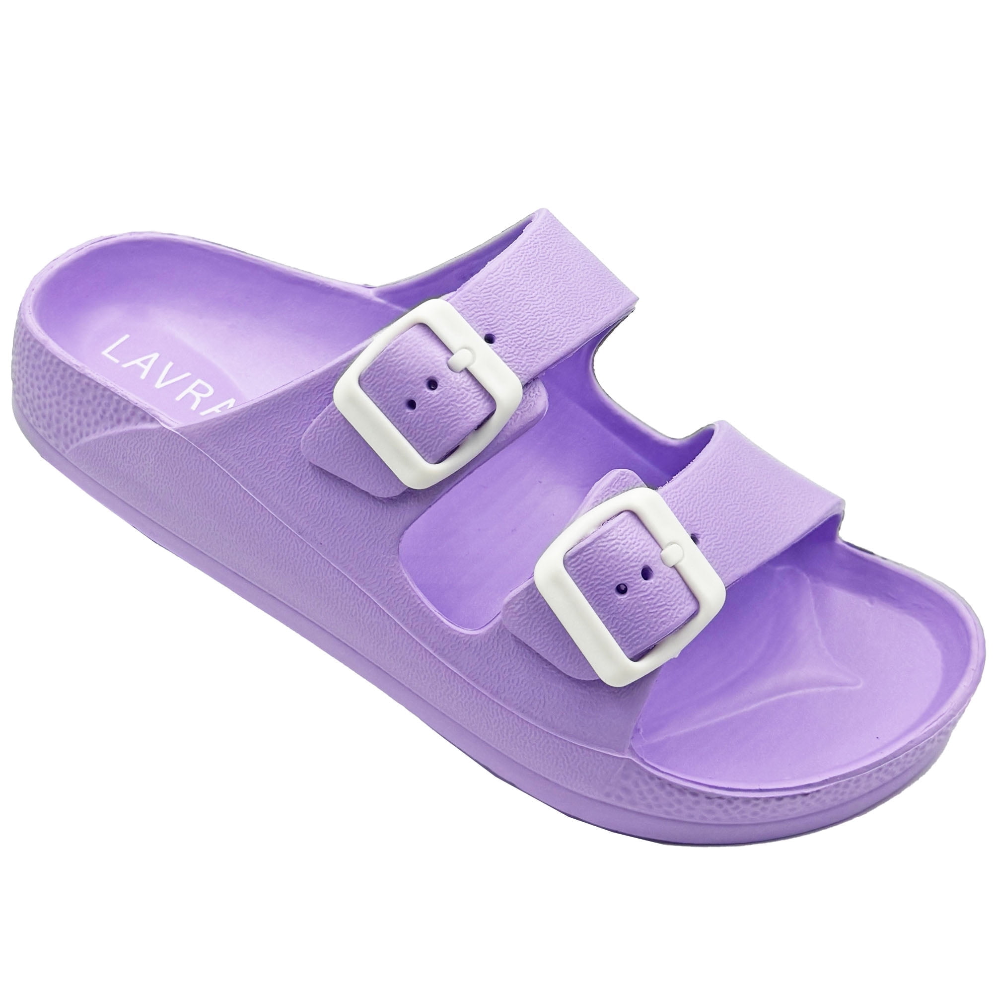 LAVRA Women's Double Buckle Sandals Adjustable Strap EVA Lightweight ...