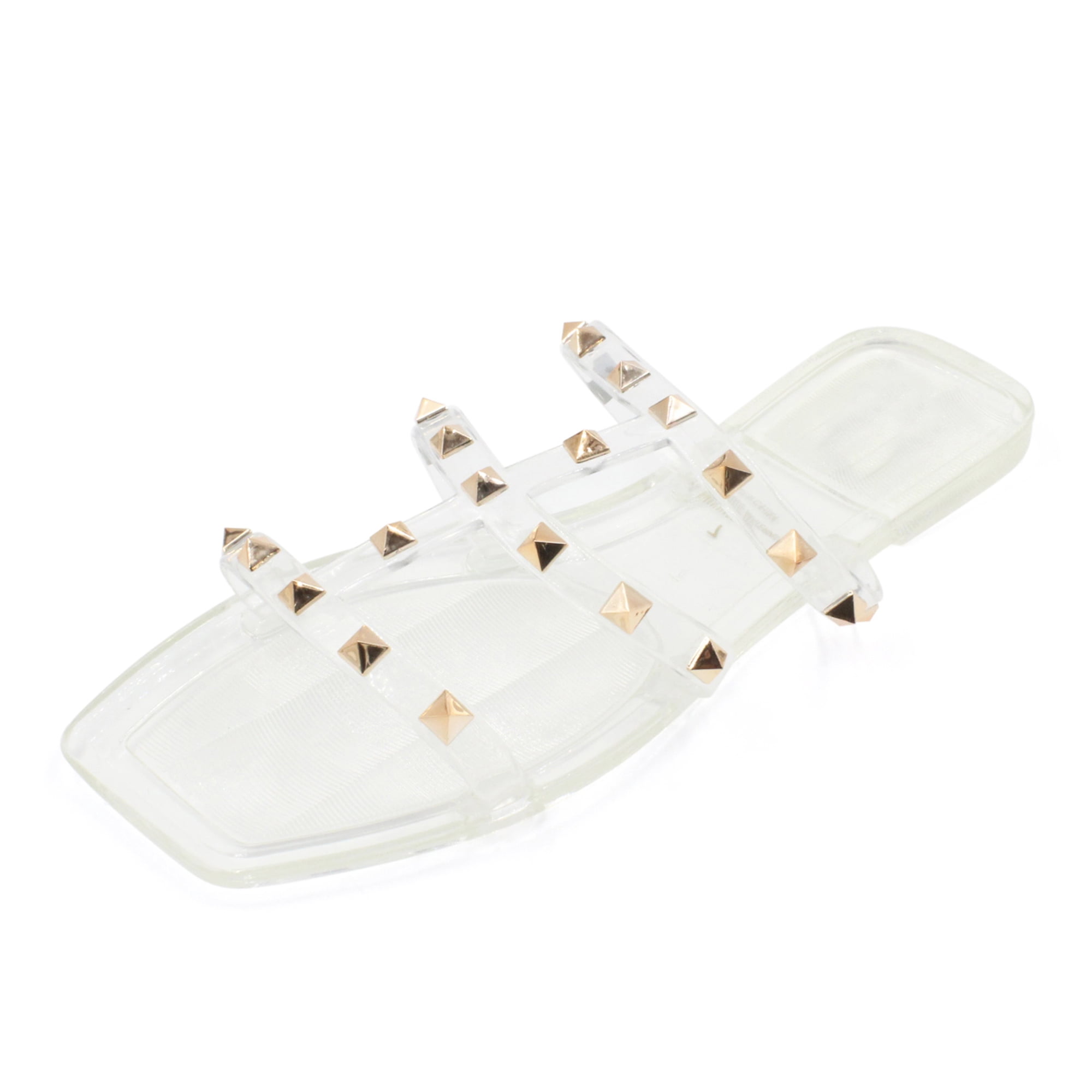 LAVRA Women's Jelly Studded Sandals Summer Flip Flop Gladiator Shoes ...