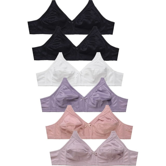 LAVRA Women's Multi Pack Wireless Bras Full Coverage Non Padded ...