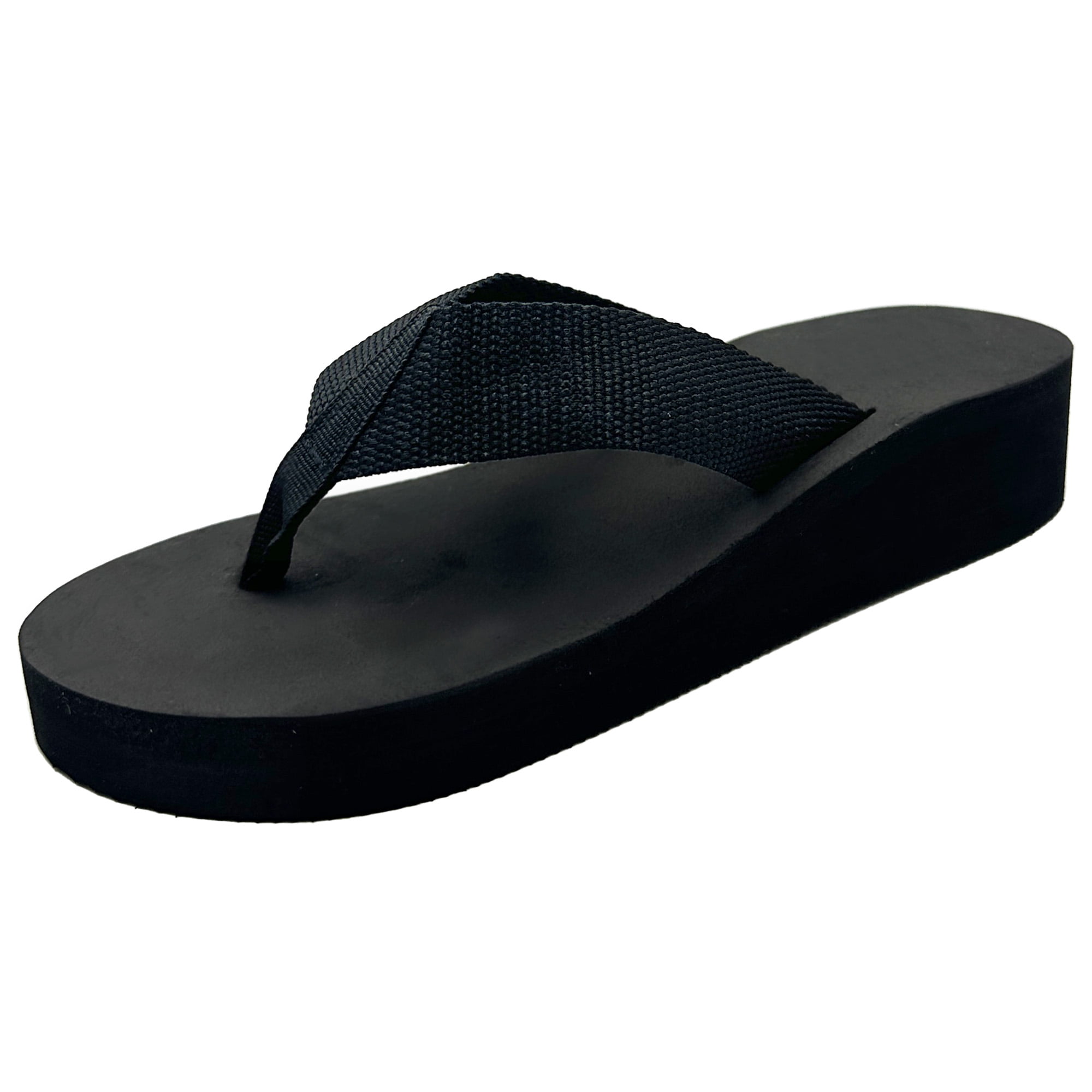 LAVRA Women's Platform Wedge Flip Flop Thick Strap Summer Beach Thong ...