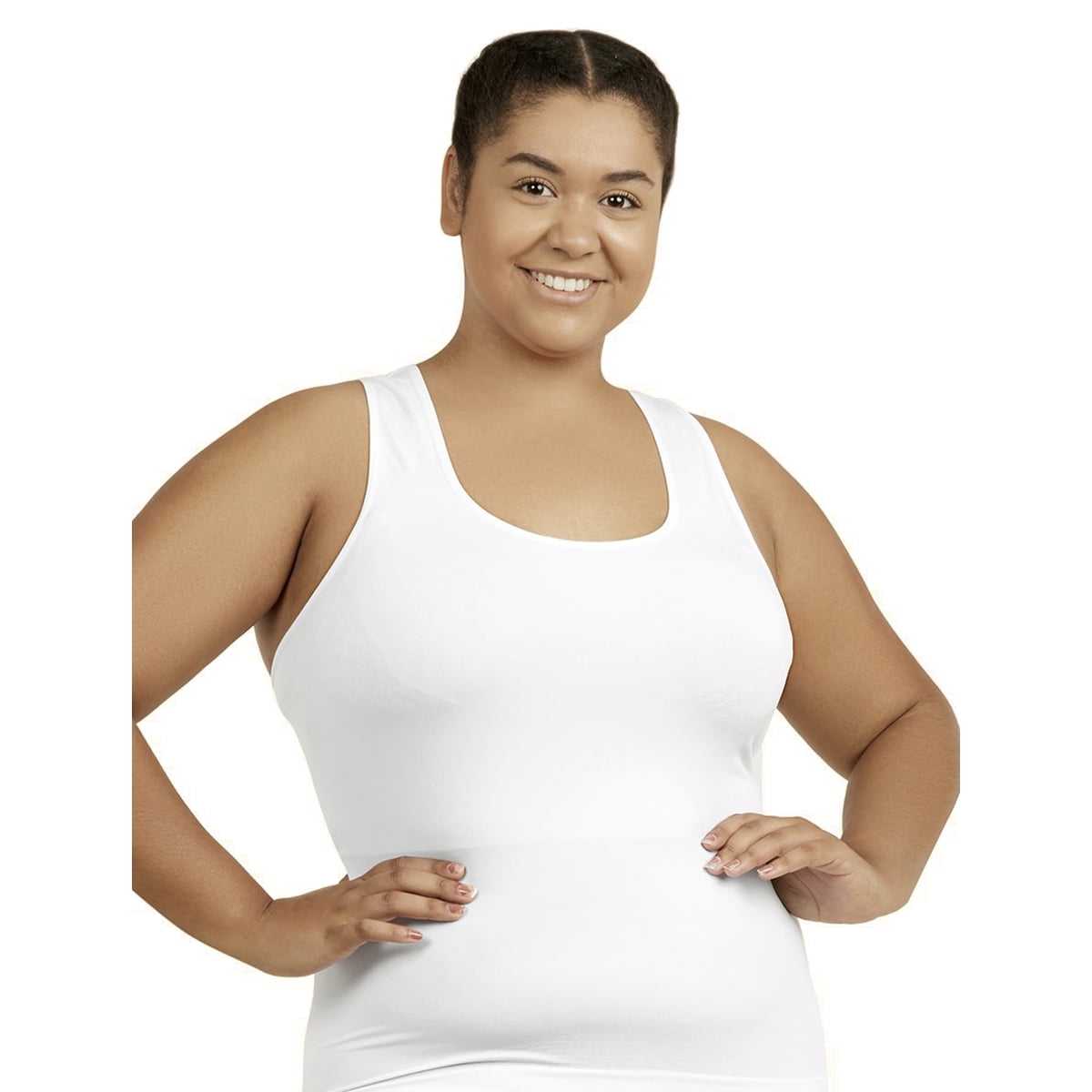 LAVRA Women's Plus Size Nylon Strechy Racerback Tank Top - Walmart.com