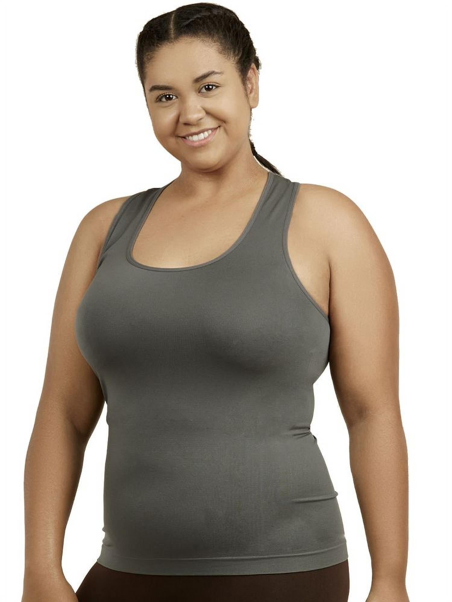LAVRA Women's Plus Size Nylon Strechy Racerback Tank Top - Walmart.com