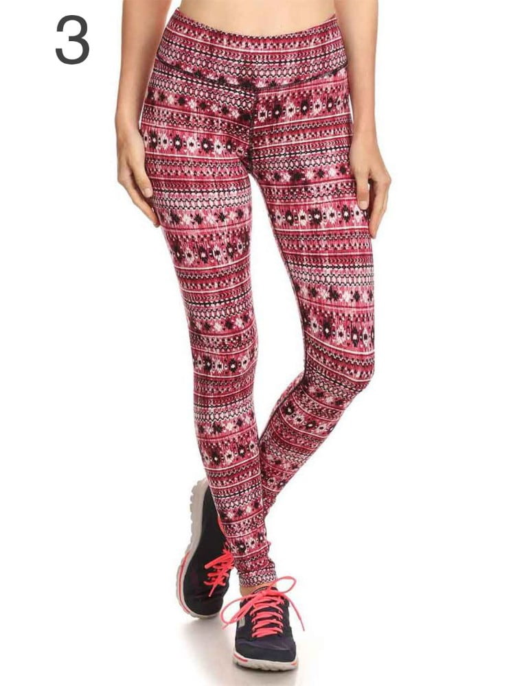 LAVRA Women's Plus Size Printed Stretch Pants Active Leggings - Walmart.com