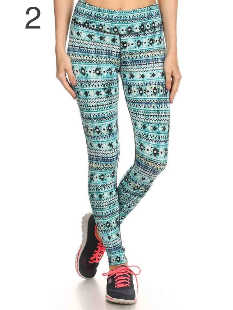 LAVRA Women's Plus Size Printed Stretch Pants Active Leggings - Walmart.com