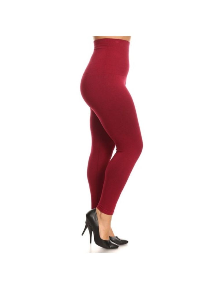 Lavra Womens Plus Sized High Waist Slimming Compression Full Length