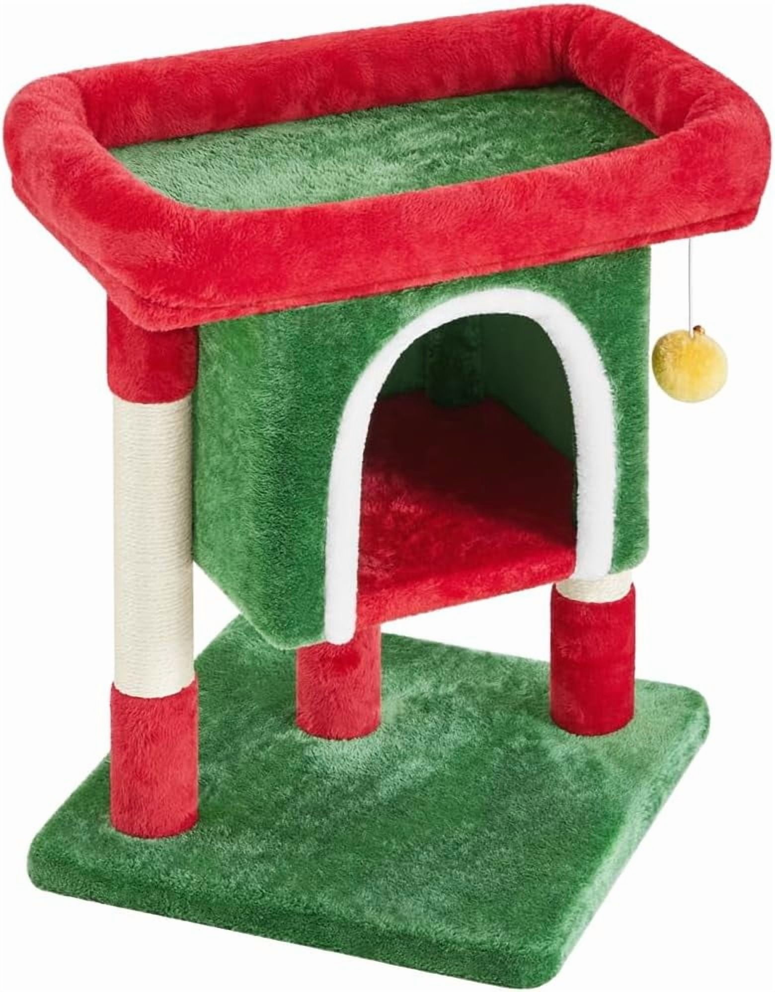 LAVUNE 23.5in Cat Tree Tower, Cat Condo with Sisal-Covered Scratching ...