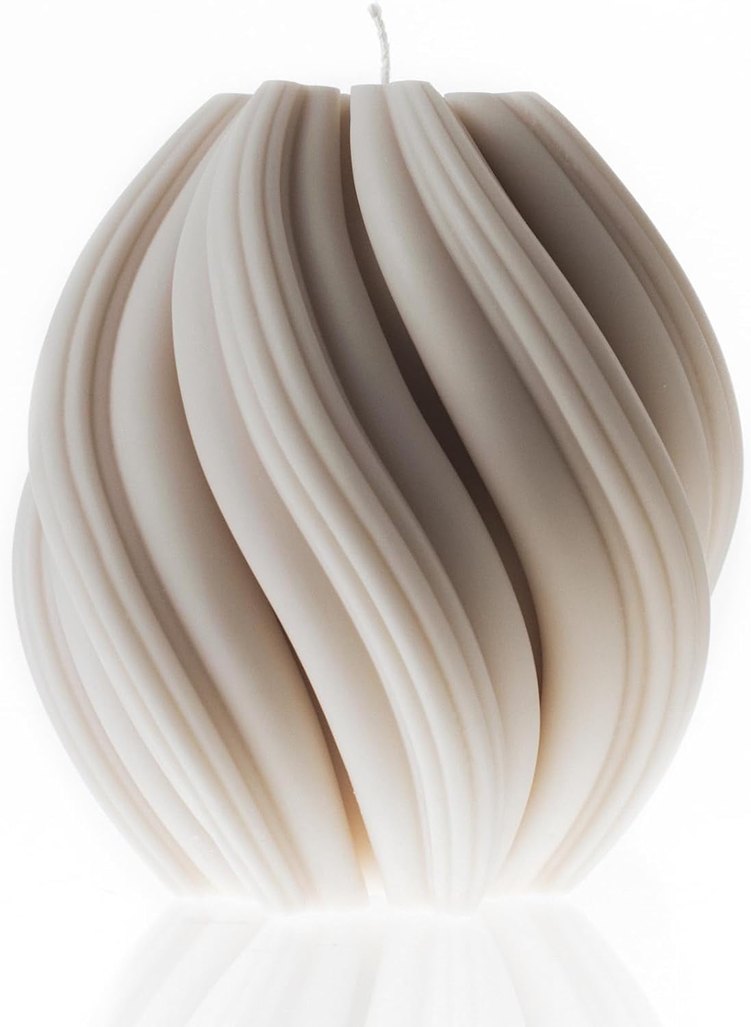 LAWA Swirl Candle - Large Beautiful Handmade Pillar Scented Soy Wax ...